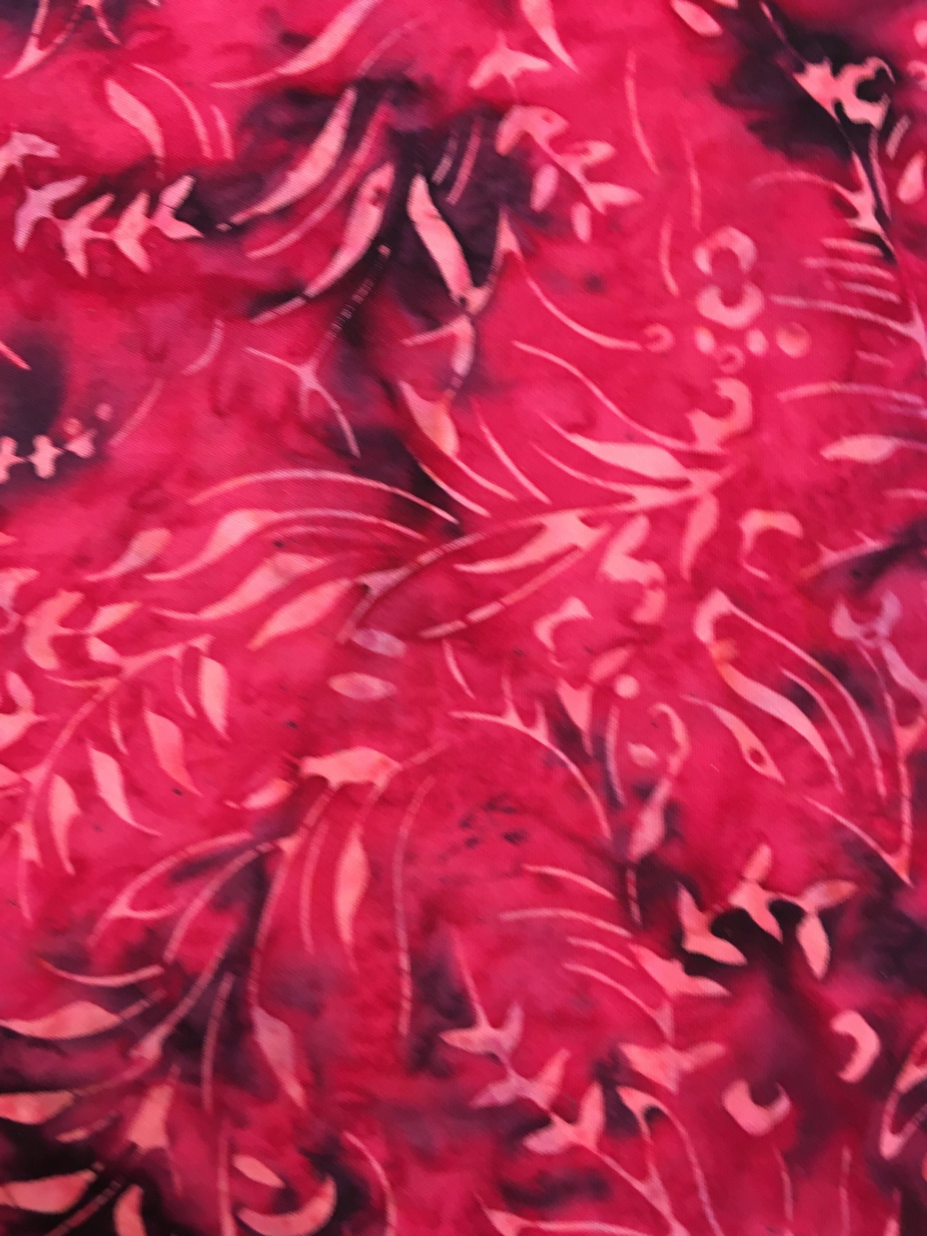 Sew Simple - Batiks Red Pattern – Coventry Sewing Centre